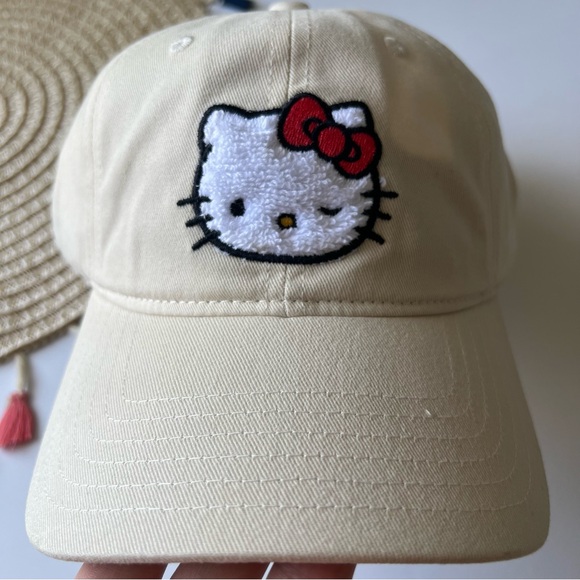 Hello Kitty | Accessories | Hello Kitty Winking Cap Hat Cream New ...